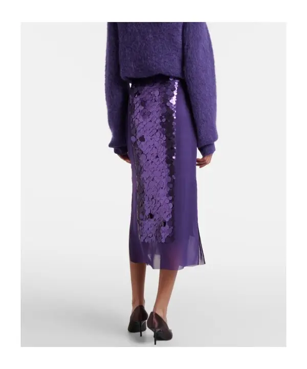 JOSEPH Cambo Sequined Midi Skirt