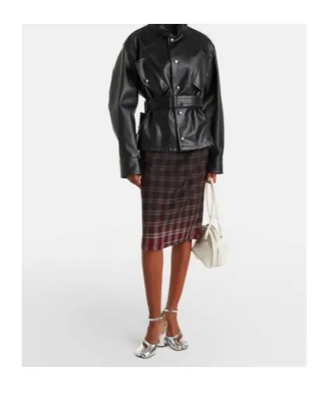 MAISON MARGIELA Checked Pencil Skirt