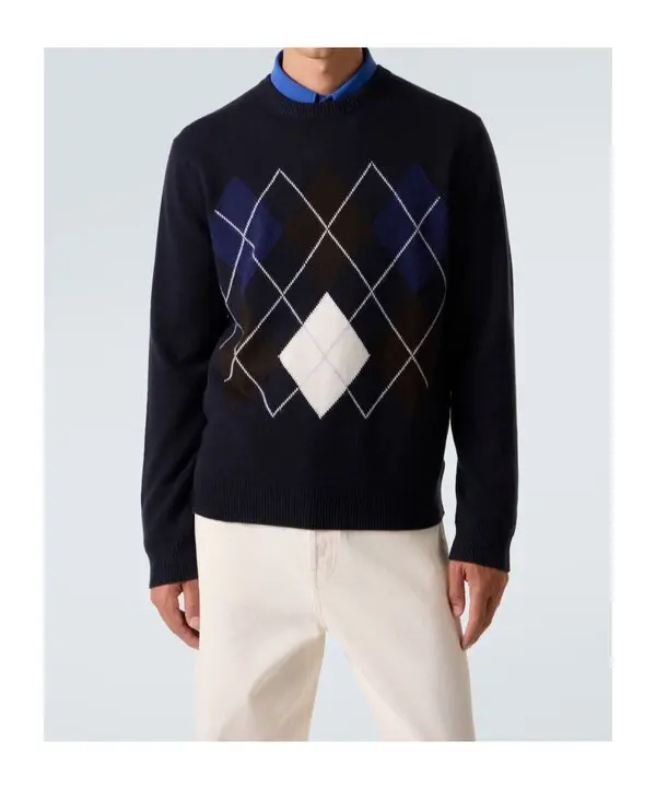 Arch4 Diamond Pattern Knitted Sweater