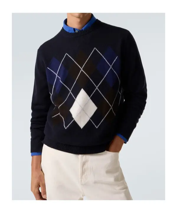 Arch4 Diamond Pattern Knitted Sweater