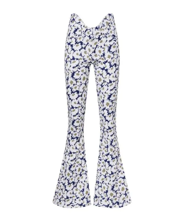 JEAN PAUL GAULTIER Floral Flared Jeans
