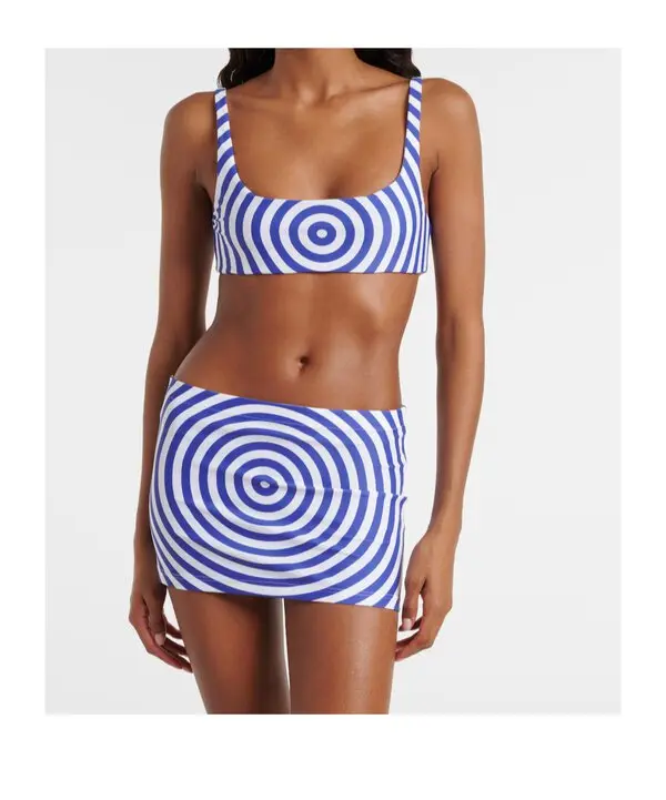 JEAN PAUL GAULTIER Printed Jersey Miniskirt