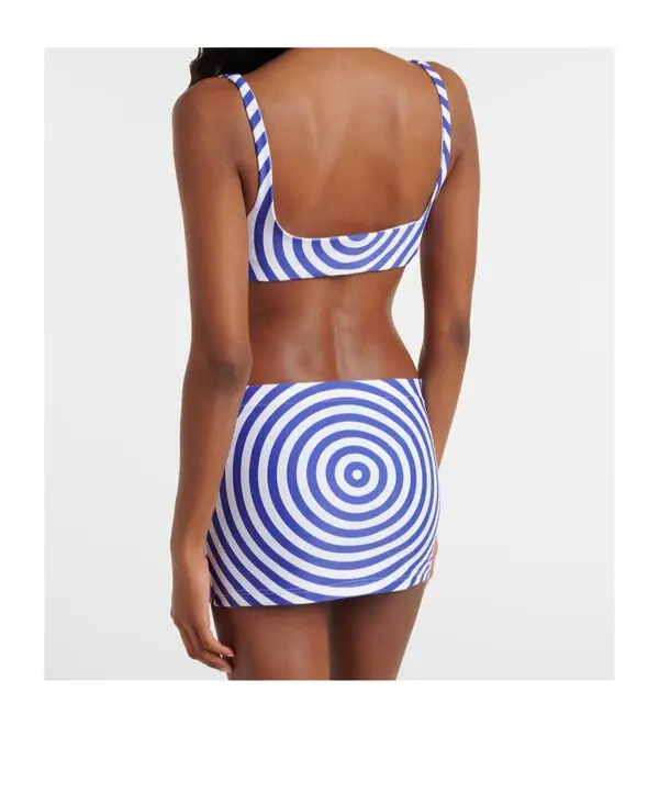 JEAN PAUL GAULTIER Printed Jersey Miniskirt