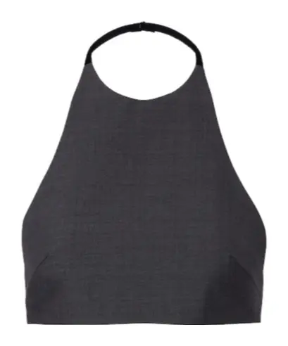 JIL SANDER Halterneck Virgin Wool Crop Top