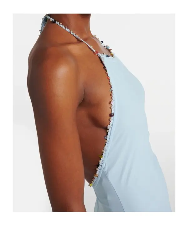 Christopher Esber Embellished Halterneck Maxi Dress