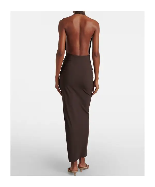 Christopher Esber Embellished Halterneck Maxi Dress