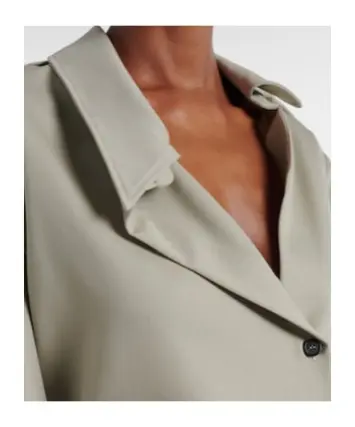Attico Draped Wool Shirt