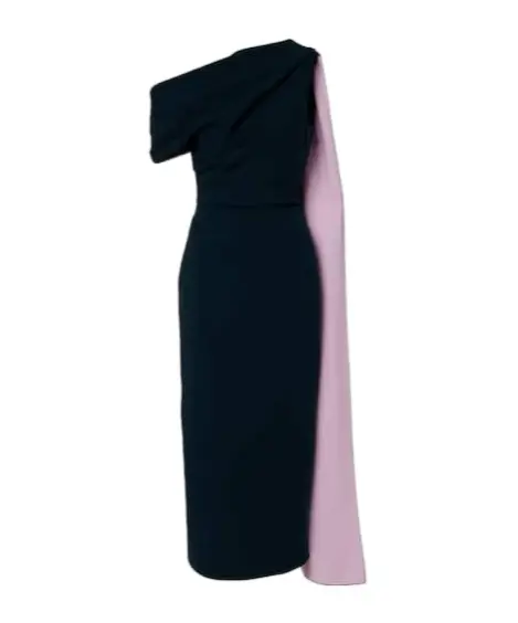 ROKSANDA Maite Caped Off-shoulder Midi Dress