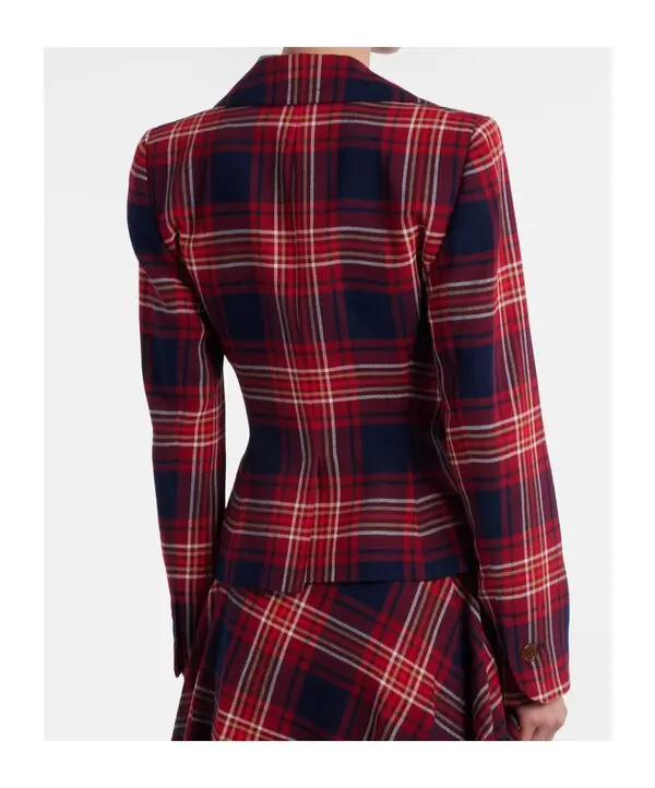 VIVIENNE WESTWOOD Tartan Blazer - Brown