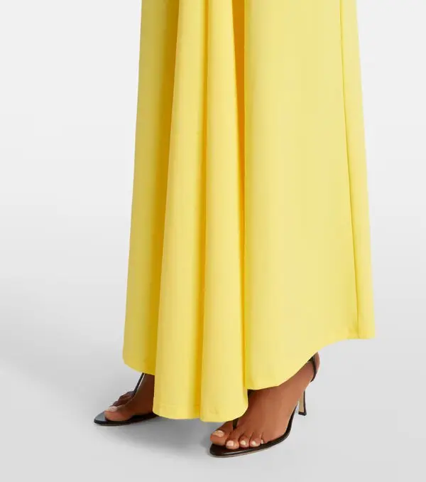Christopher Esber Embellished Ruched Jersey Maxi Dress