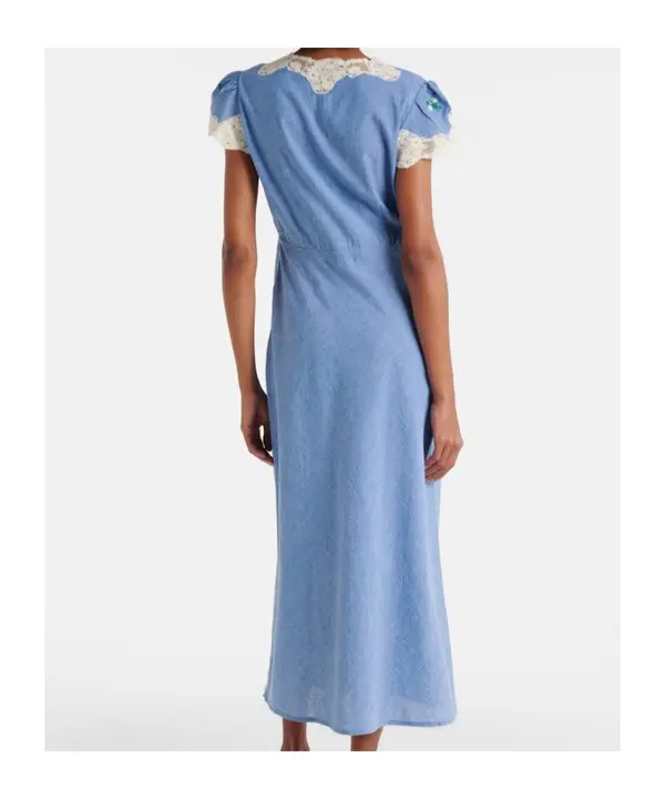 Rixo V-neck Short-sleeved Dress