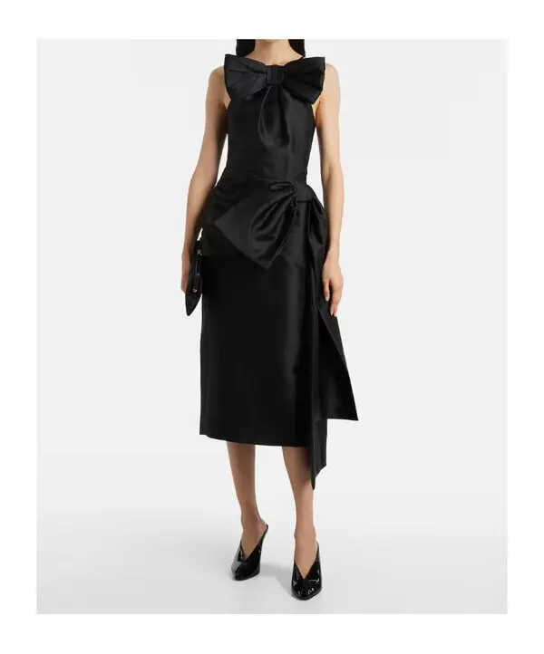 SHUSHU/TONG Sleeveless Bow Detail Midi Dress