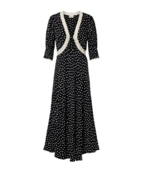 Rixo Polka Dot Dress