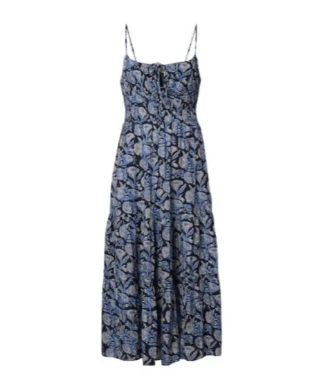 Ulla Johnson Aydin Floral Cotton-blend Midi Dress - Gray
