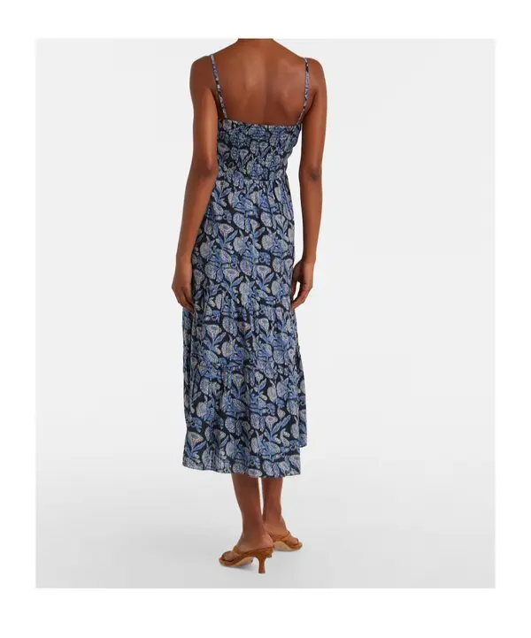 Ulla Johnson Aydin Floral Cotton-blend Midi Dress