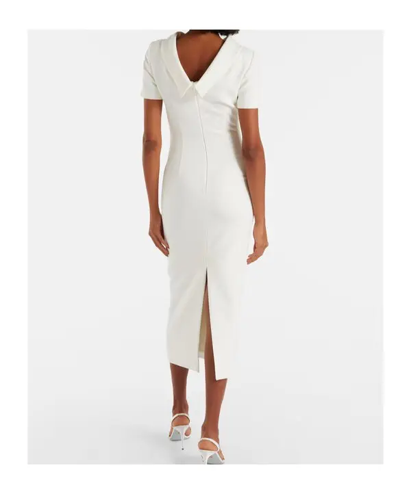 Roland Mouret Crêpe Midi Cocktail Dress