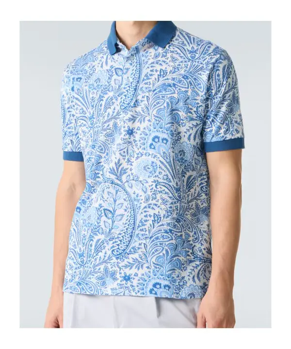 Etro Paisley Cotton Polo Shirt