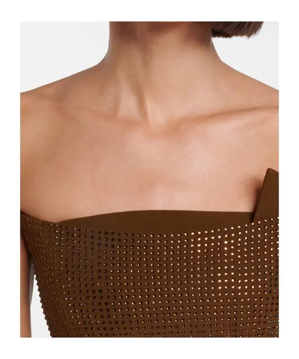 Roland Mouret Embellished Strapless Gown