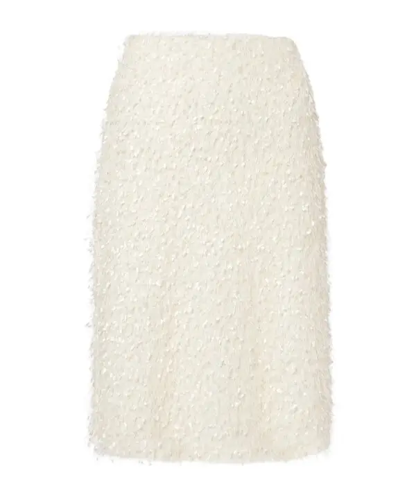 Vince Fringed Midi Skirt