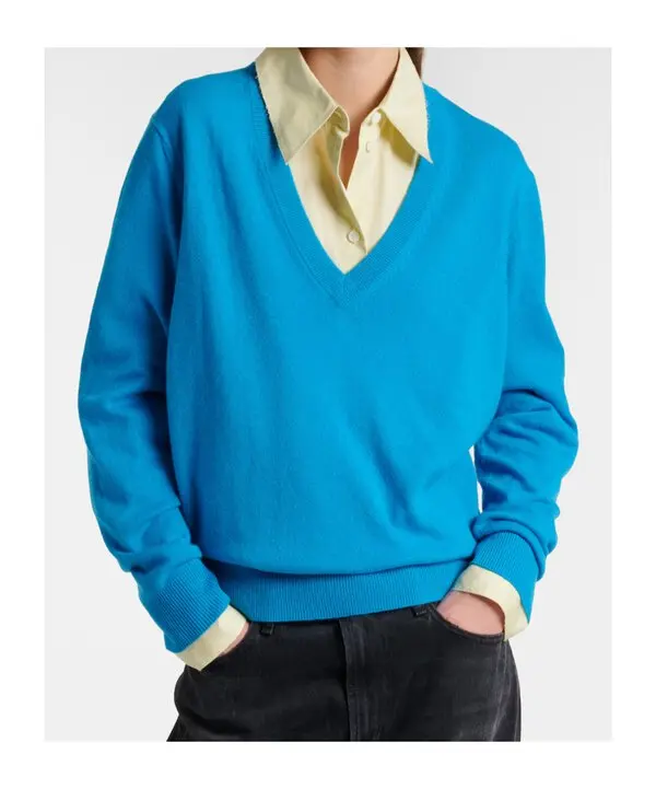 Jardin Des Orangers V-neck Long-sleeved Sweater