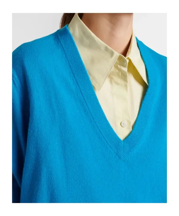 Jardin Des Orangers V-neck Long-sleeved Sweater