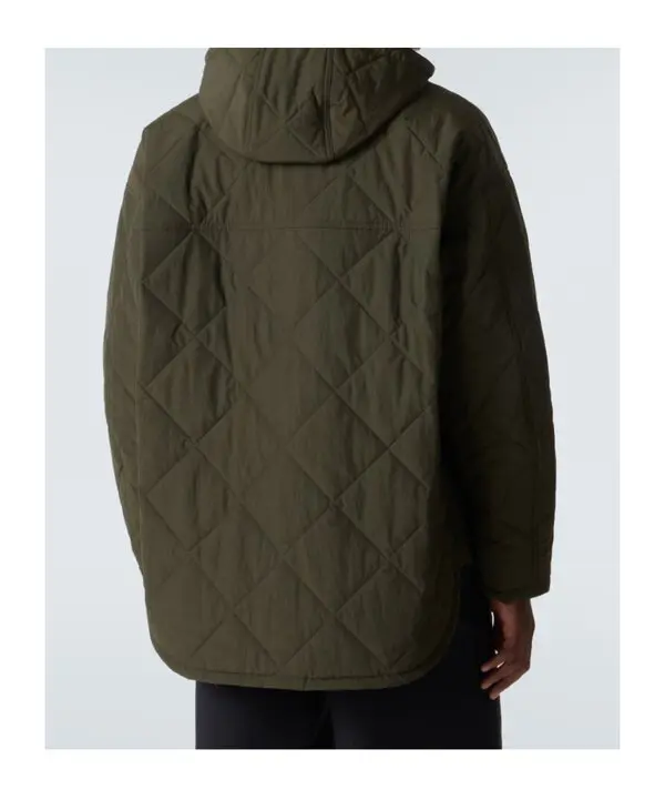 Comme Des Garçons Corduroy-trimmed Quilted Hooded Jacket
