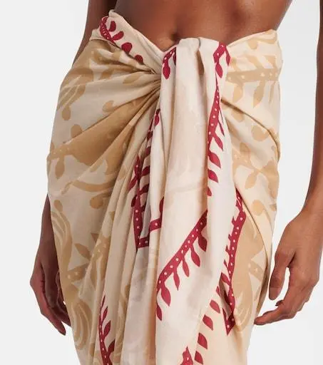 Johanna Ortiz Prismatic Flow Cotton Beach Cover-up