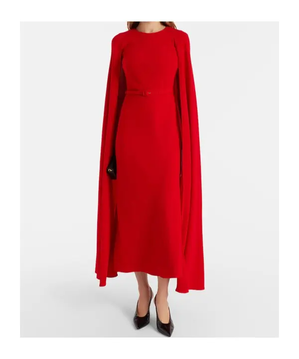 Roland Mouret Caped Cady Gown