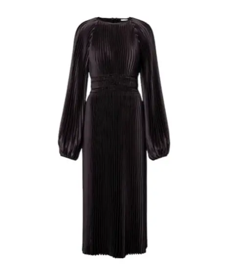 JOSEPH Ortiz Pleated Midi Dress