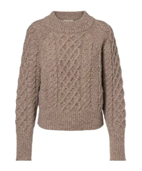 EMILIA WICKSTEAD Emory Cable-knit Wool Sweater