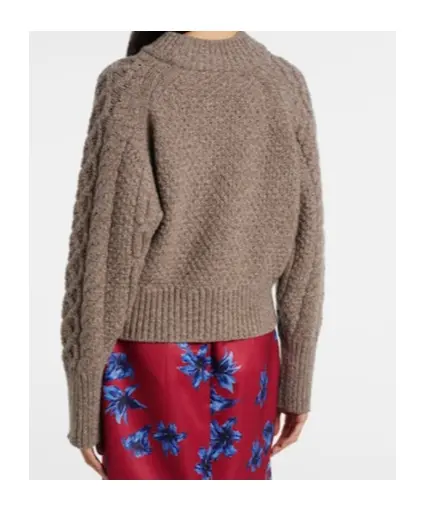 EMILIA WICKSTEAD Emory Cable-knit Wool Sweater