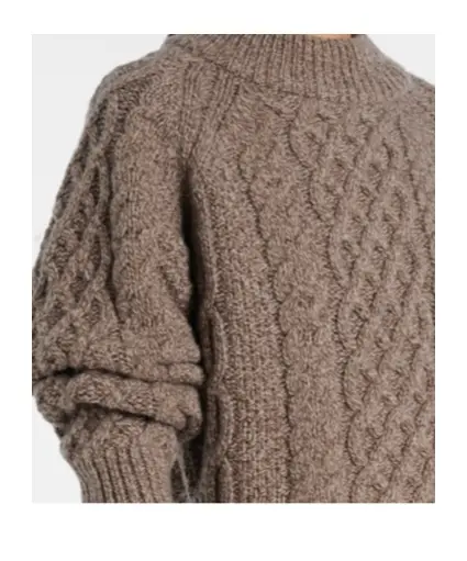 EMILIA WICKSTEAD Emory Cable-knit Wool Sweater