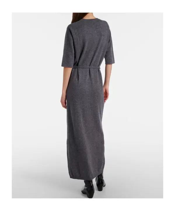 LISA YANG Tilde Belted Cashmere Maxi Dress
