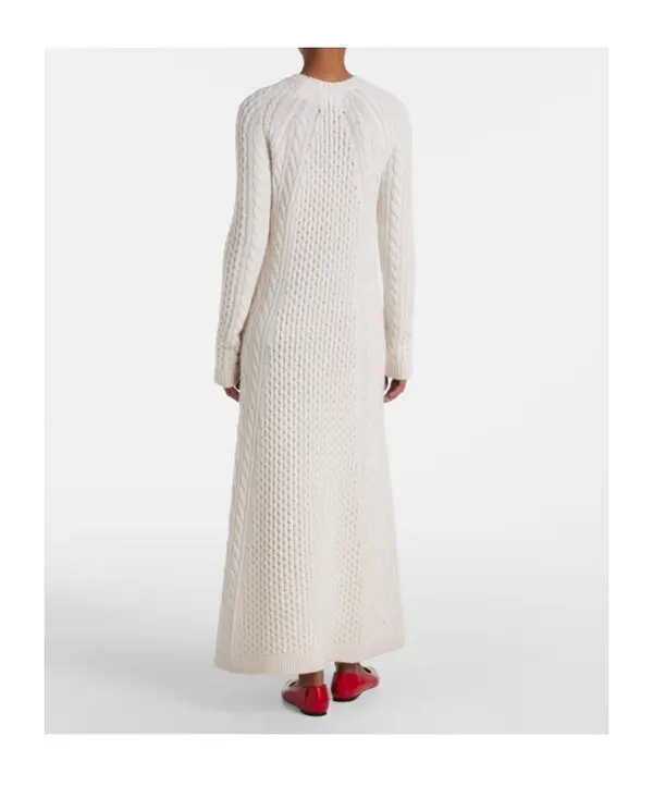 LISA YANG Nyla Cable-knit Cashmere Maxi Dress