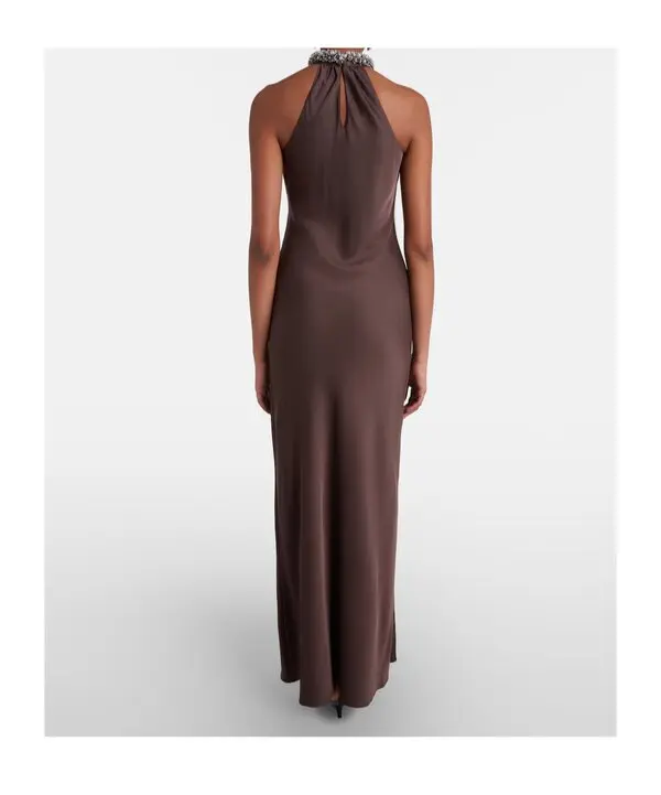 Simkhai Embellished Satin Gown