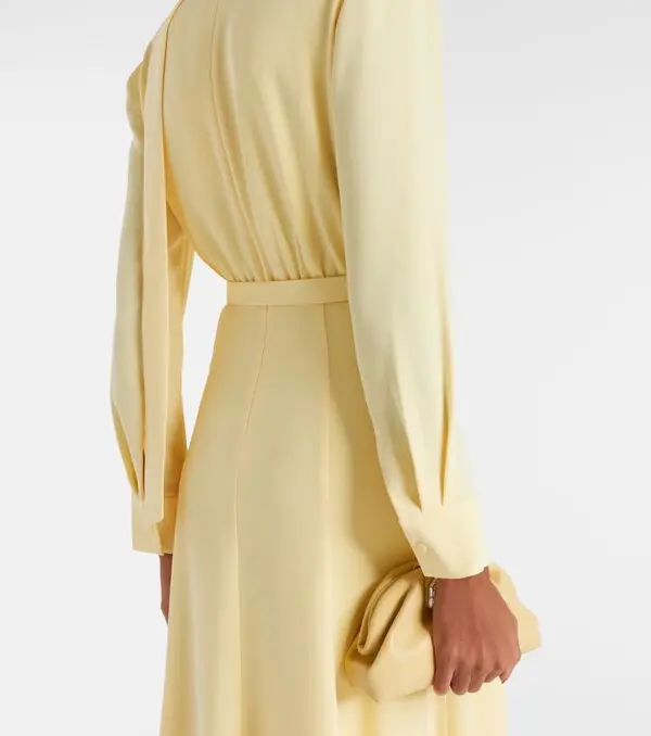 Roland Mouret Belted Cady Midi Dress