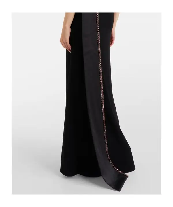 Roland Mouret Embellished One-shoulder Gown