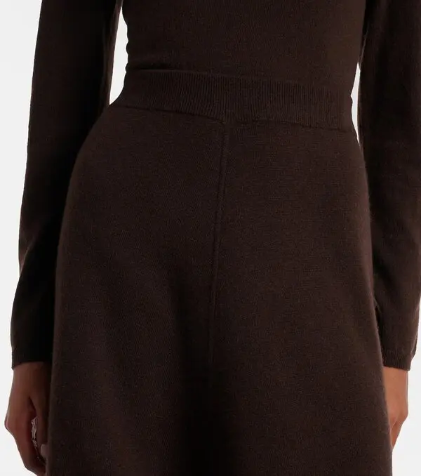 Jardin Des Orangers Wool And Cashmere Midi Skirt