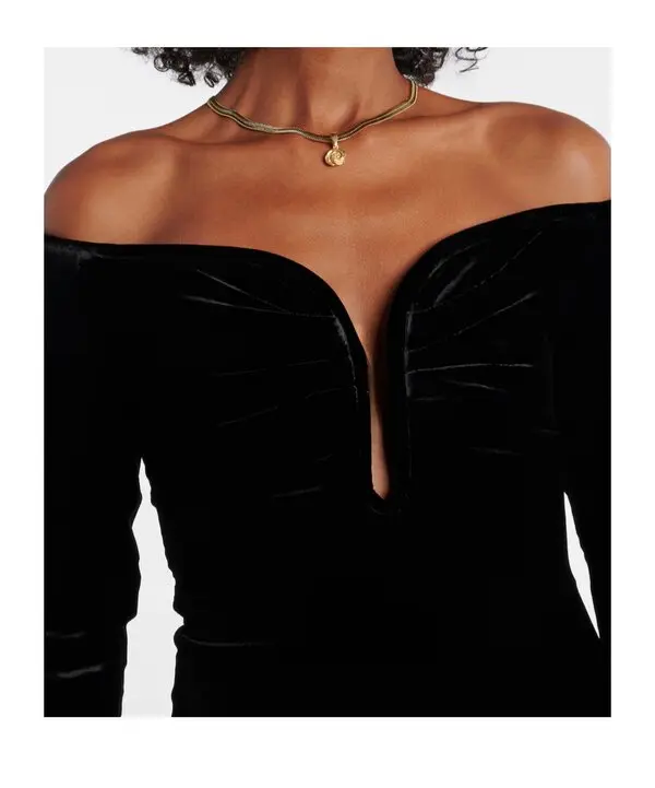 Roland Mouret Off-shoulder Midi Dress