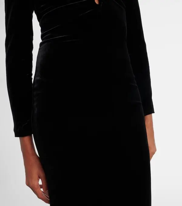 Roland Mouret Off-shoulder Midi Dress
