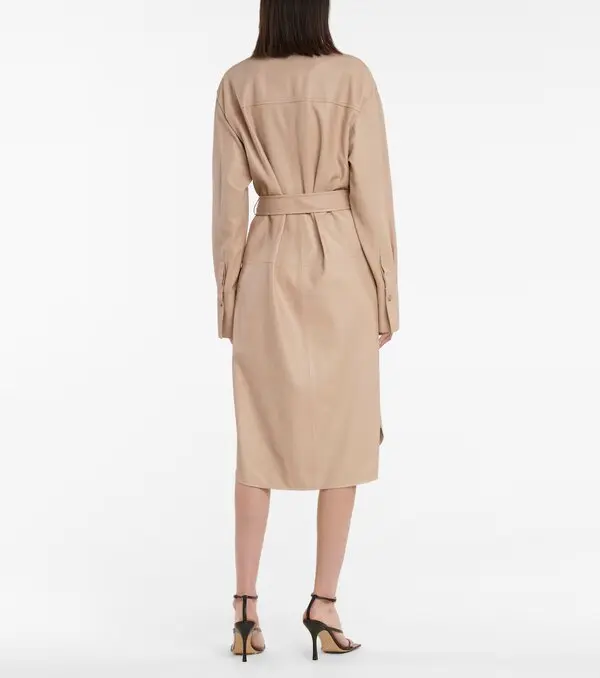 JOSEPH Strap Leather Dress
