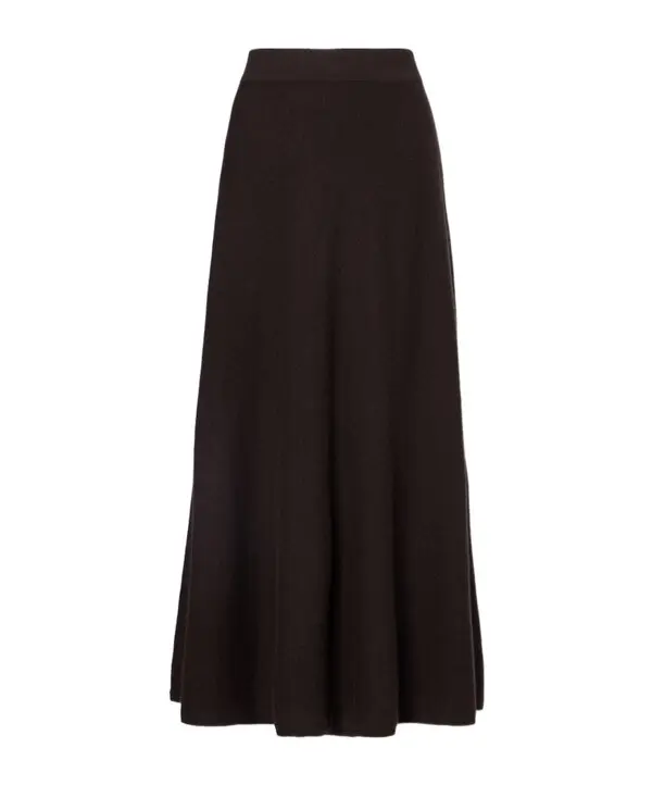LISA YANG Torie High-rise Cashmere Maxi Skirt - Black