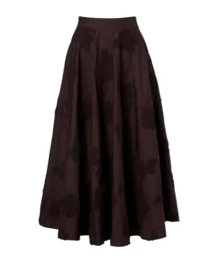 ROTATE BY BIRGER CHRISTENSEN Berty Embroidered Long Dress - Black