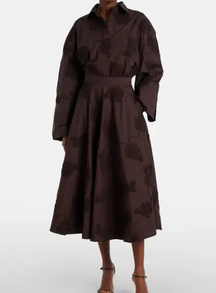 ROTATE BY BIRGER CHRISTENSEN Berty Embroidered Long Dress