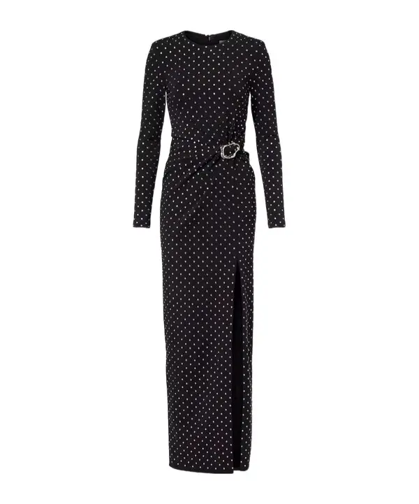 Roland Mouret Embellished Gathered Jersey Gown - Black