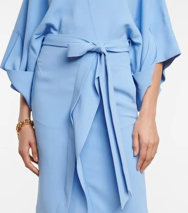Roland Mouret V-neck Ruffle Dress
