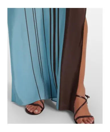 SIR. Rioja Striped Silk Crêpe Maxi Dress