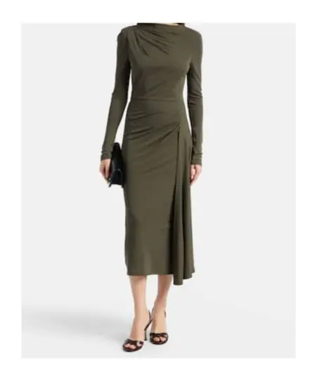 Erdem Draped Jersey Midi Dress