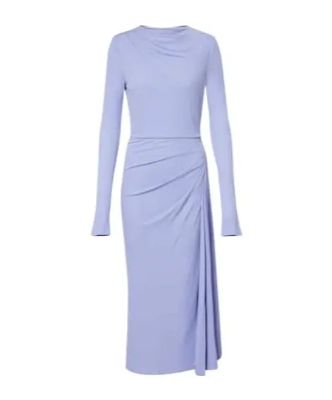 Erdem Draped Jersey Midi Dress