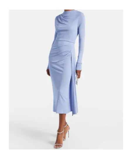 Erdem Draped Jersey Midi Dress